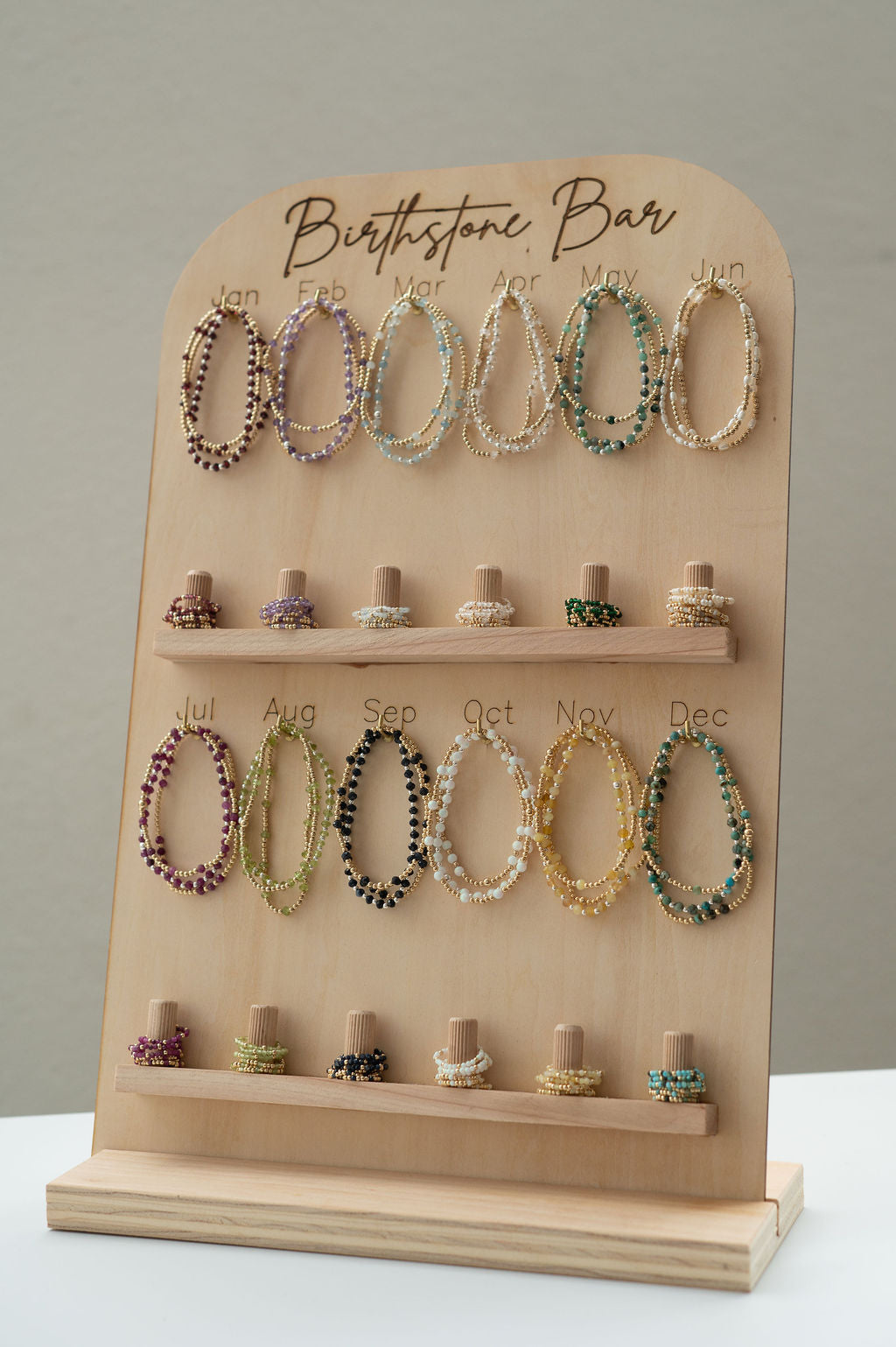Birthstone Bracelet and Ring Display (DIS-17) – Goldie Links Supplies
